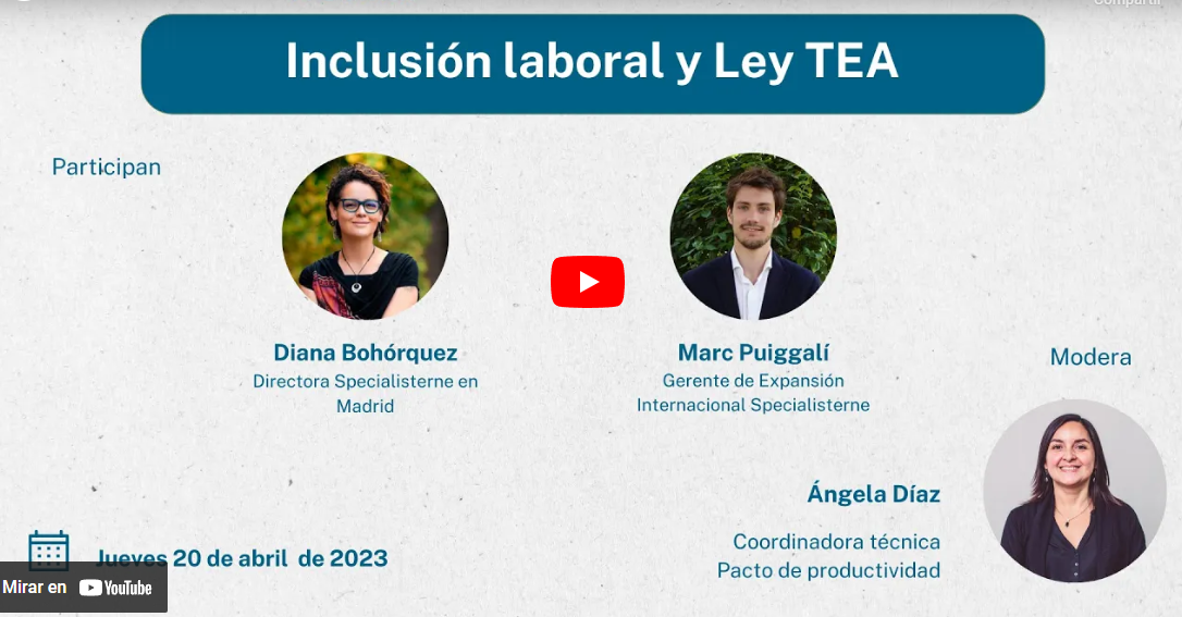 Chile - Ley TEA e Inclusión laboral - Pacto de Productividad